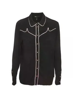 Maje Cake Western-style Crepe Shirt