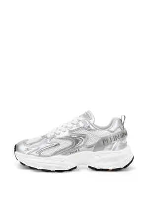 PLEIN SPORT Runner Pulse X Metallic Sneakers - Silver