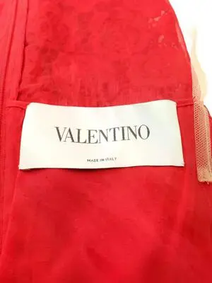 Valentino Garavani 2000s Floral Lace Midi Dress