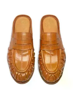 Officine Creative Solitude 112 Ruched Penny-slot Mules