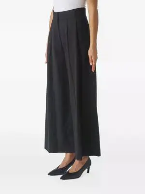 MEIMEIJ Pleated Palazzo Pants - Black