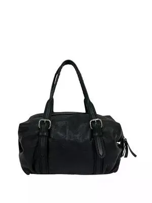 Loewe 2000-2026 Leather Anagram Floral Embossed Handbag