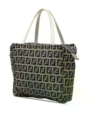 Fendi 2000-2010 Mini Zucchino Canvas Handbag
