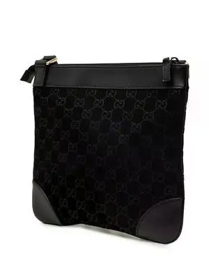 Gucci 2000-2015 Gg Suede Crossbody Bag