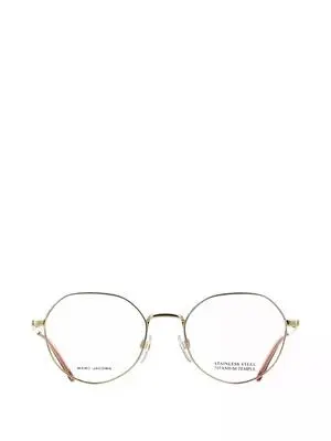 Marc Jacobs Geometric-frame Glasses - Gold