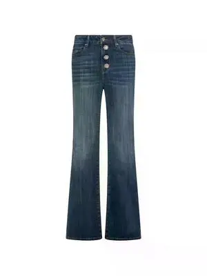 FRACOMINA Flower-button Flared Jeans