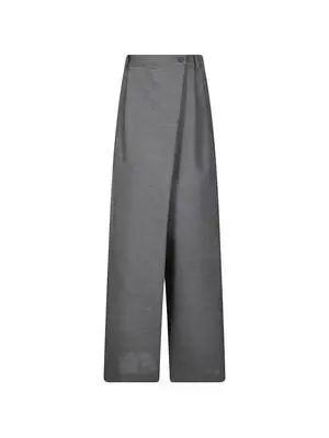NICCOLO PASQUALETTI Delta Wrap Trousers - Grey