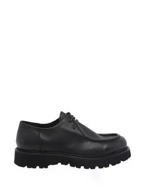 PAWELK'S Lace-up Leather Derby Shoes - Black