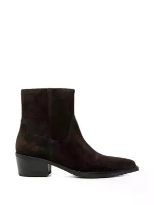 VAGABOND SHOEMAKERS Suede Pointed-toe Ankle Boots - Brown