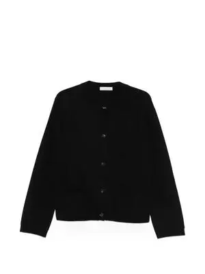 Liviana Conti Button-up Patch-pocket Cardigan - Black