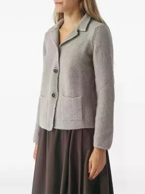GRAN SASSO Knit Notched-lapel Cardigan