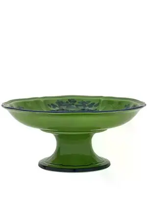 GINORI 1735 Oriente Italiano Porcelain Fruit Stand - Green