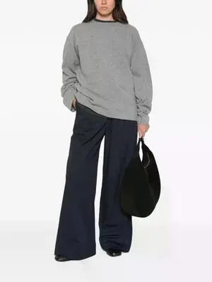 Sofie D'hoore Crew-neck Drop-shoulder Sweater - Grey