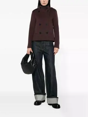PSOPHIA Double-breasted Epaulette Coat