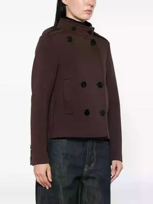 PSOPHIA Double-breasted Epaulette Coat