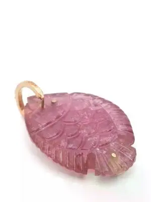 VIOLETTE Tourmaline And Diamond Fish Pendant