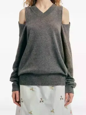 Simone Rocha Embellished Cut-out Sweater
