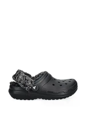 CROCS Classic Fleece-lined Mules - Black