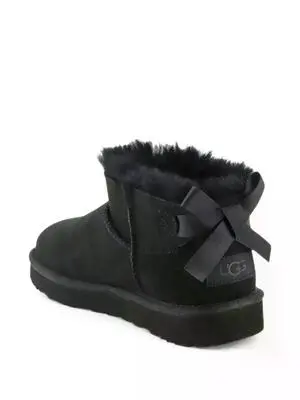 UGG Ultra Mini Bailey Bow Boots - Black