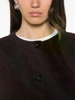 Liviana Conti Button-up Cardigan - Brown