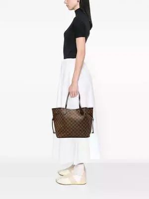 LOUIS VUITTON 2011 Damier Ebene Neverfull Mm Tote Bag - Brown