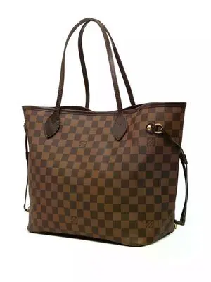 LOUIS VUITTON 2011 Damier Ebene Neverfull Mm Tote Bag