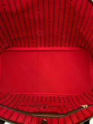 LOUIS VUITTON 2011 Damier Ebene Neverfull Mm Tote Bag