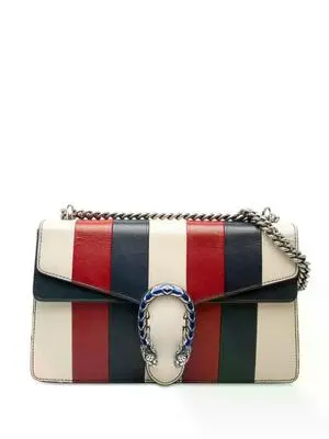 Gucci 2016-2026 Medium Striped Calfskin Dionysus Shoulder Bag - Multicolour