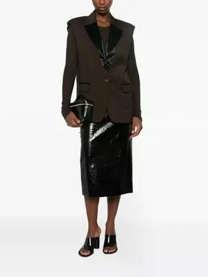 Erika Cavallini Notch-lapel Waistcoat - Brown