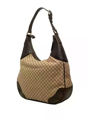 Gucci 2000-2015 Diamante Canvas Catherine Shoulder Bag
