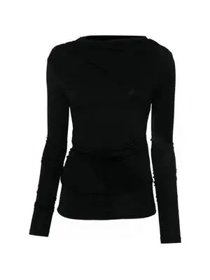 ENTIRE STUDIOS Draped Long-sleeve Top