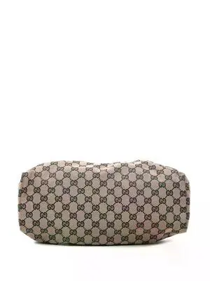 Gucci 2000-2015 Gg Canvas Wood Frame Handbag