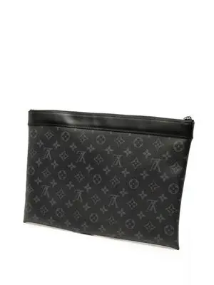 LOUIS VUITTON 2019 Monogram Eclipse Discovery Pochette Gm Clutch Bag