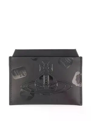 VIVIENNE WESTWOOD Orb-embossed Leather Card Holder