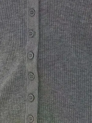 ELEH Ribbed-knit Layered Cardigan