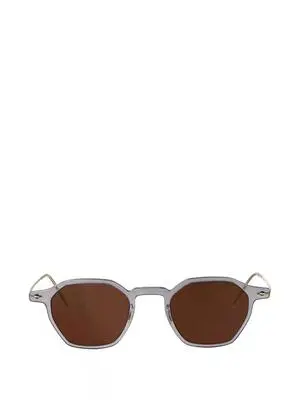 LINDBERG Geometric-frame Sunglasses - Gold