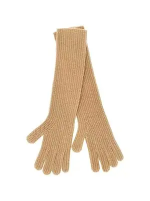 Max Mara Apalmi Ribbed-knit Long Gloves