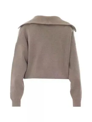 ELEH Layered Spread-collar Sweater