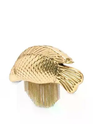Cult Gaia Neemo Fish-shaped Fringed Clutch Bag