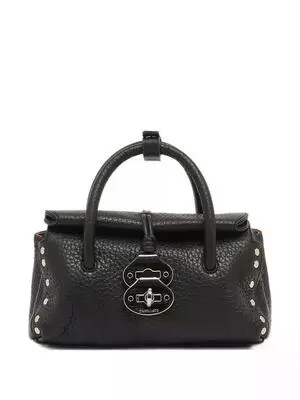 ZANELLATO Dotta Stud-embellished Leather Tote Bag - Black