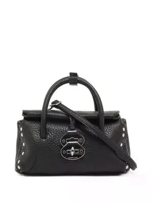ZANELLATO Dotta Stud-embellished Leather Tote Bag - Black