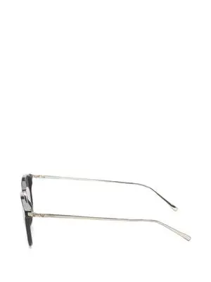 FERRAGAMO Gancini Rectangle-frame Sunglasses - Black