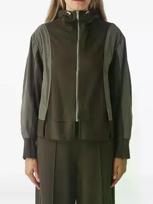 MEIMEIJ Panelled Hooded Jacket - Green