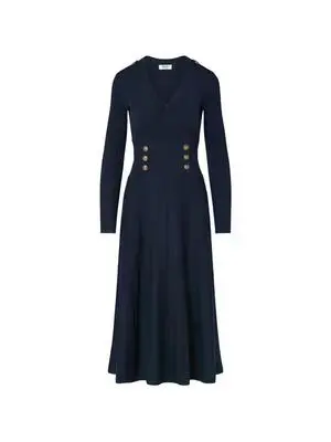 Liu Jo Knit Midi Dress - Blue