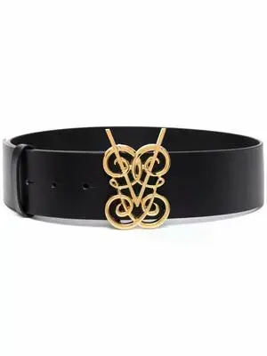 Giambattista Valli Logo Plaque Buckle Belt - Black
