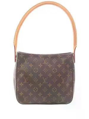LOUIS VUITTON 2001 Monogram Looping Mm Shoulder Bag - Brown