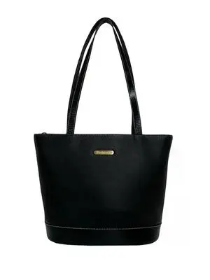 Burberry 20th Century Leather Tote Bag - Black
