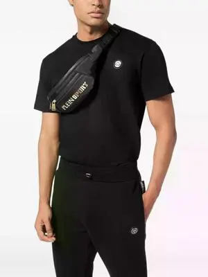 PLEIN SPORT Logo-lettering Buckle-fastening Belt Bag - Black