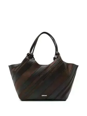Dkny Medium Paula Diagonal-stripe Tote Bag