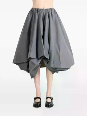 COMME DES GARÇONS TAO Draped Asymmetric Midi Skirt
